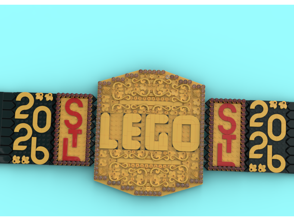 LEGO MOC wearable LEGO Championship belt with customizable size plates ...