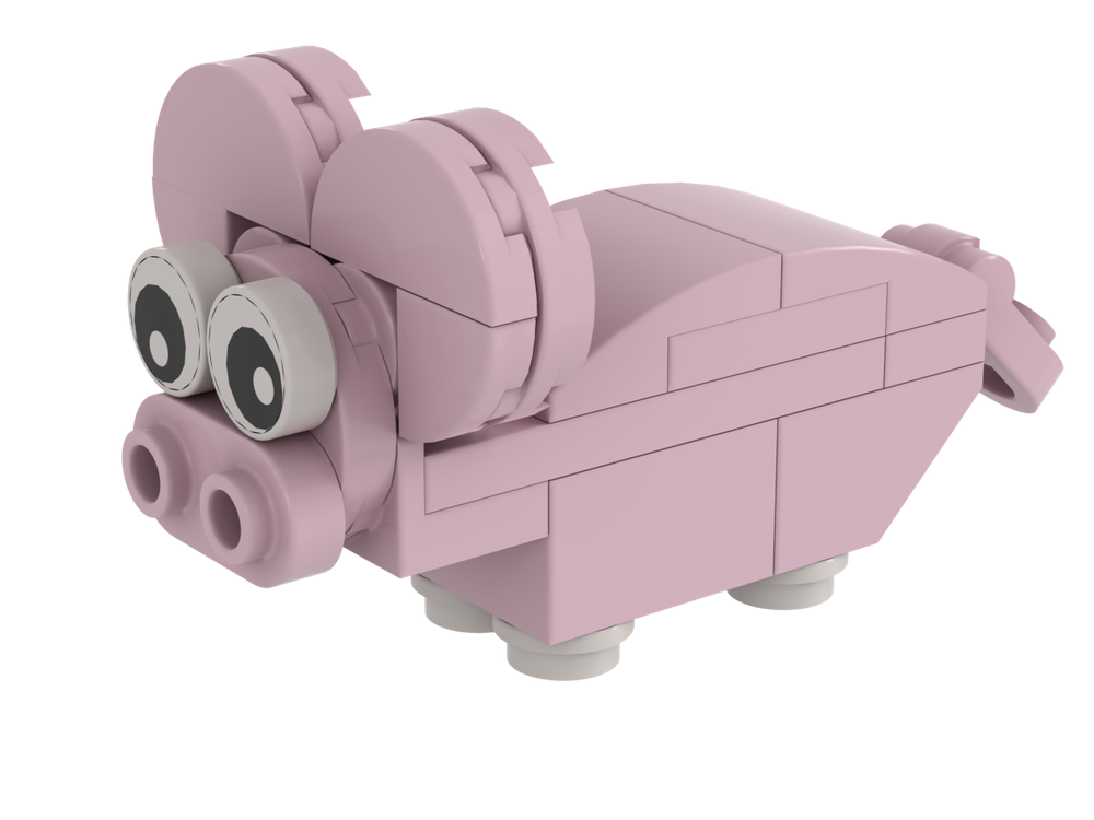 LEGO MOC-235367 Easy LEGO® Farm Animal – Pig (26 parts, Simple Build ...