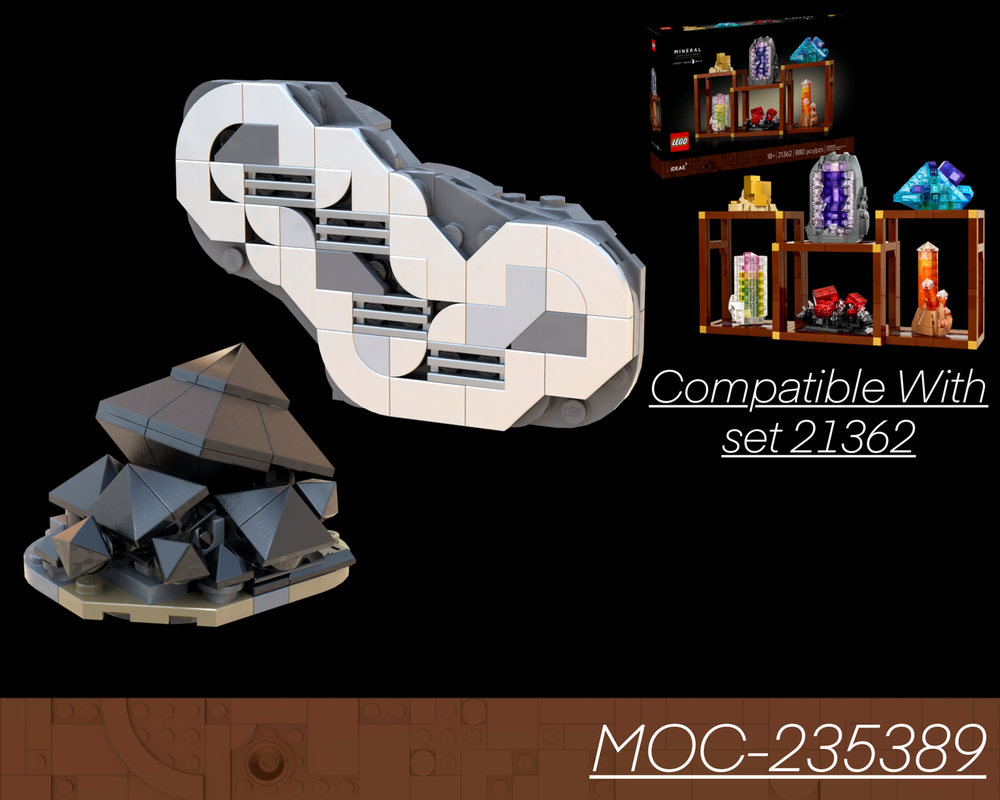 LEGO MOC Magnetite & Meteorite: Mineral Collection by OrchardBuilds ...