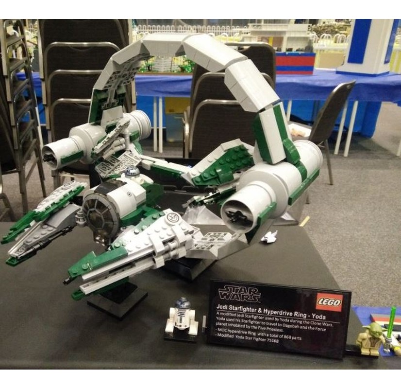 LEGO MOC MOC Lego Star Wars Yoda Hyper Drive Ring & Star Fighter Clone ...