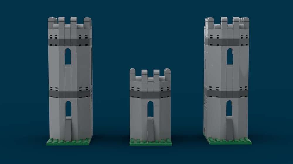 LEGO MOC-235401 Medieval modular angular castle towers by G3ppO ...