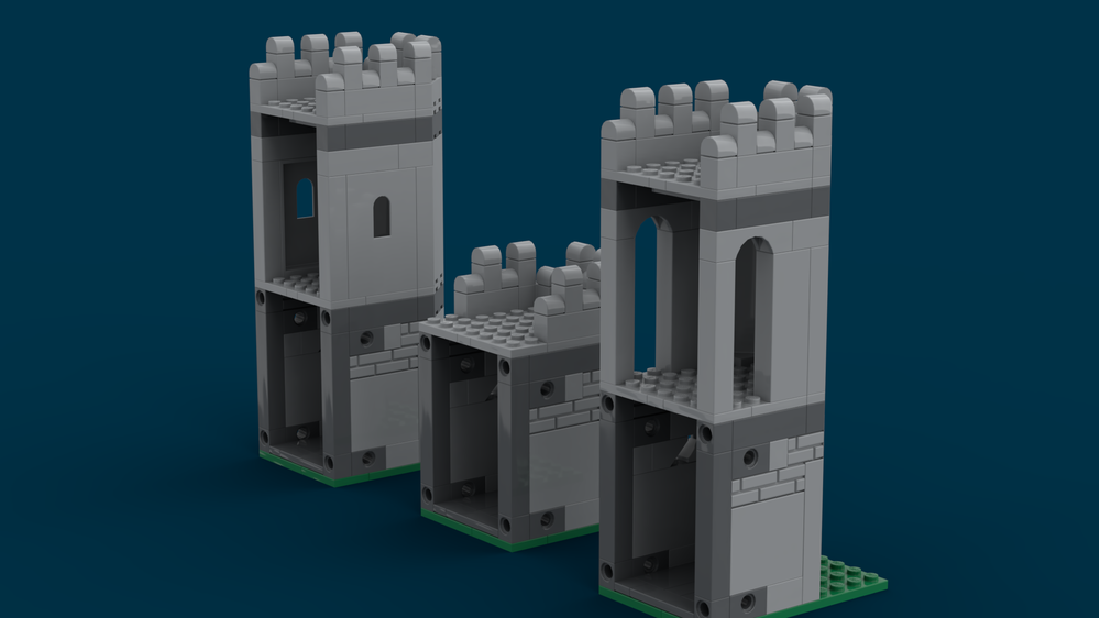 LEGO MOC Medieval modular angular castle towers by G3ppO | Rebrickable ...