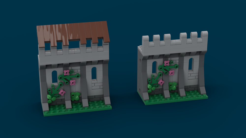 LEGO MOC-235402 Medieval modular castle walls by G3ppO | Rebrickable ...