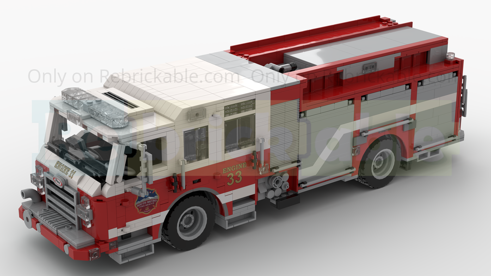LEGO MOC 1/20 Scale Fire Engine (SMFR Engine 33) by brickdefense ...