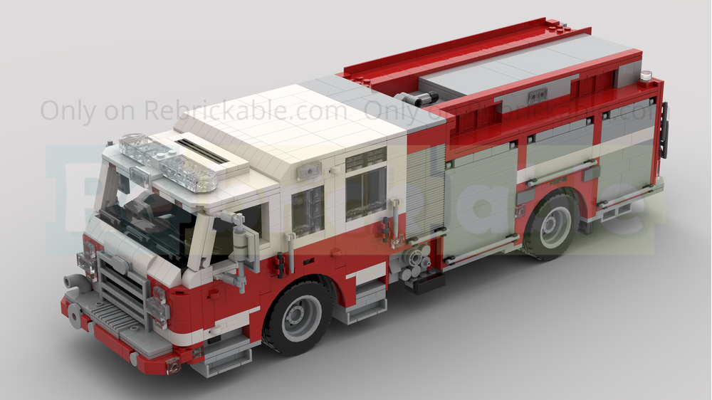 LEGO MOC-235415 1/20 Scale Fire Engine (SMFR Engine 33) by brickdefense ...