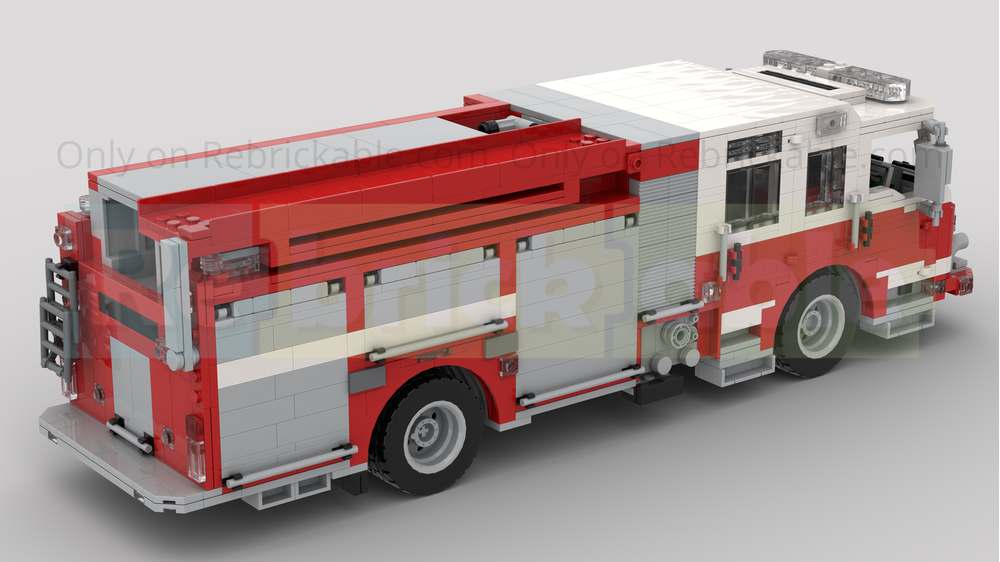 LEGO MOC-235415 1/20 Scale Fire Engine (SMFR Engine 33) by brickdefense ...