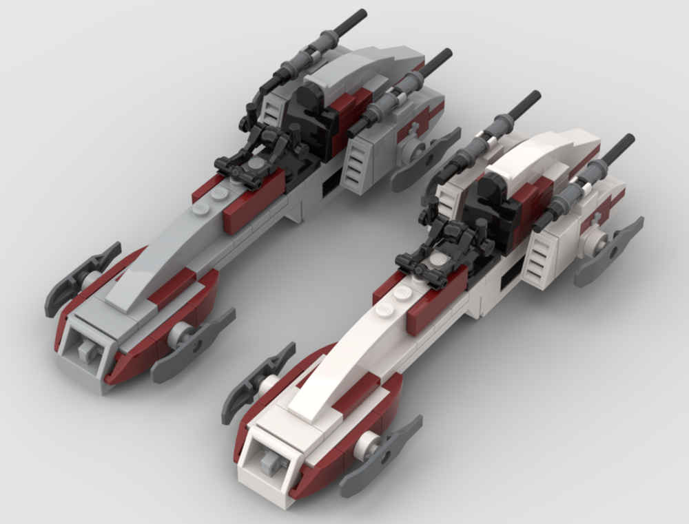 LEGO MOC-235445 BARC Speeder Red by Grady_Bricks | Rebrickable - Build ...