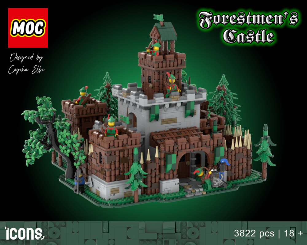 LEGO MOC Forestmen's castle by Cegeha Elbe | Rebrickable - Build with LEGO