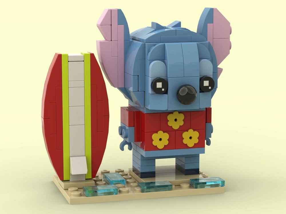 LEGO MOC Stitch (Surf's Up Edition) by Puremadness | Rebrickable ...