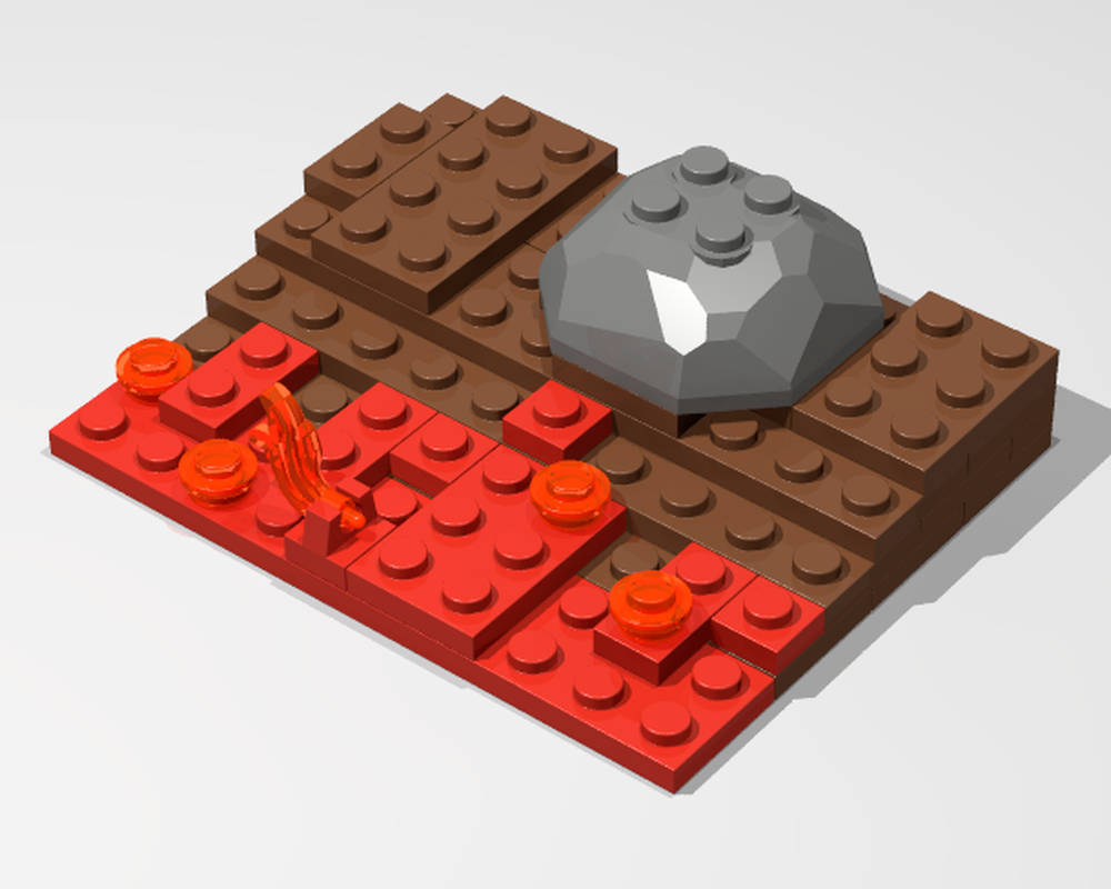 LEGO MOC Anakin Burning by Benoit72 | Rebrickable - Build with LEGO