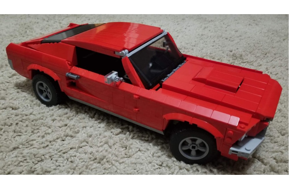 LEGO MOC Ford Mustang In Red by Haldanite | Rebrickable - Build with LEGO