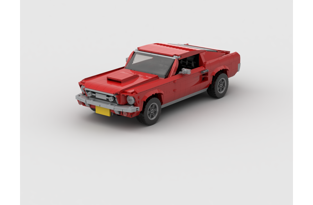 LEGO MOC Ford Mustang In Red by Haldanite | Rebrickable - Build with LEGO