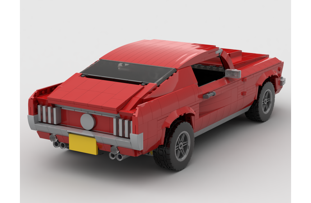 LEGO MOC Ford Mustang In Red by Haldanite | Rebrickable - Build with LEGO