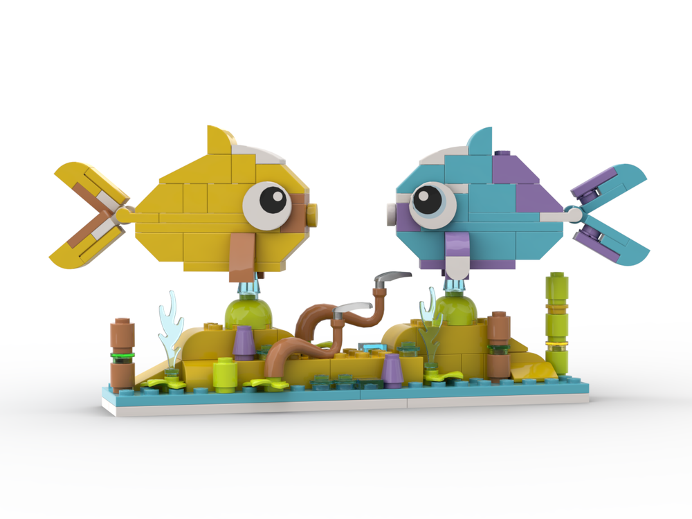 LEGO MOC-235590 11044 Fish by Lenarex | Rebrickable - Build with LEGO