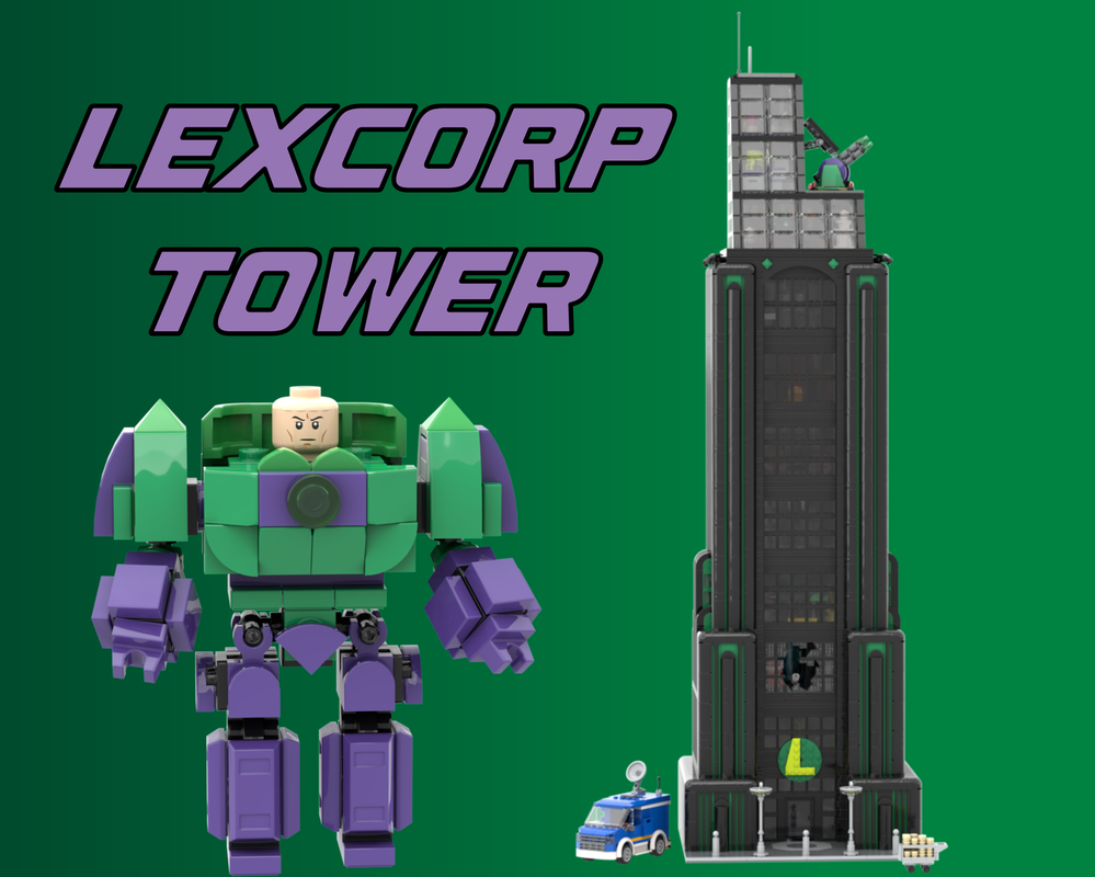 LEGO MOC Modular Lexcorp Tower by BizarroBricks | Rebrickable - Build ...
