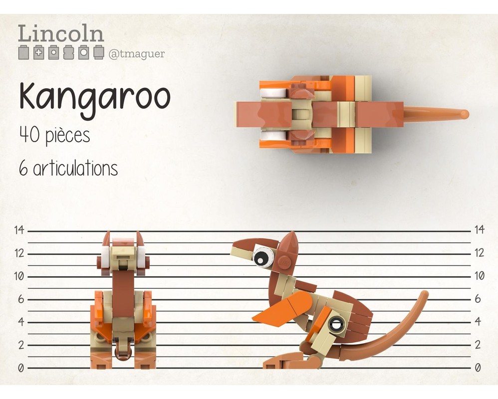LEGO MOC Australian Animal - Kangaroo by LincolnSixBricks | Rebrickable ...