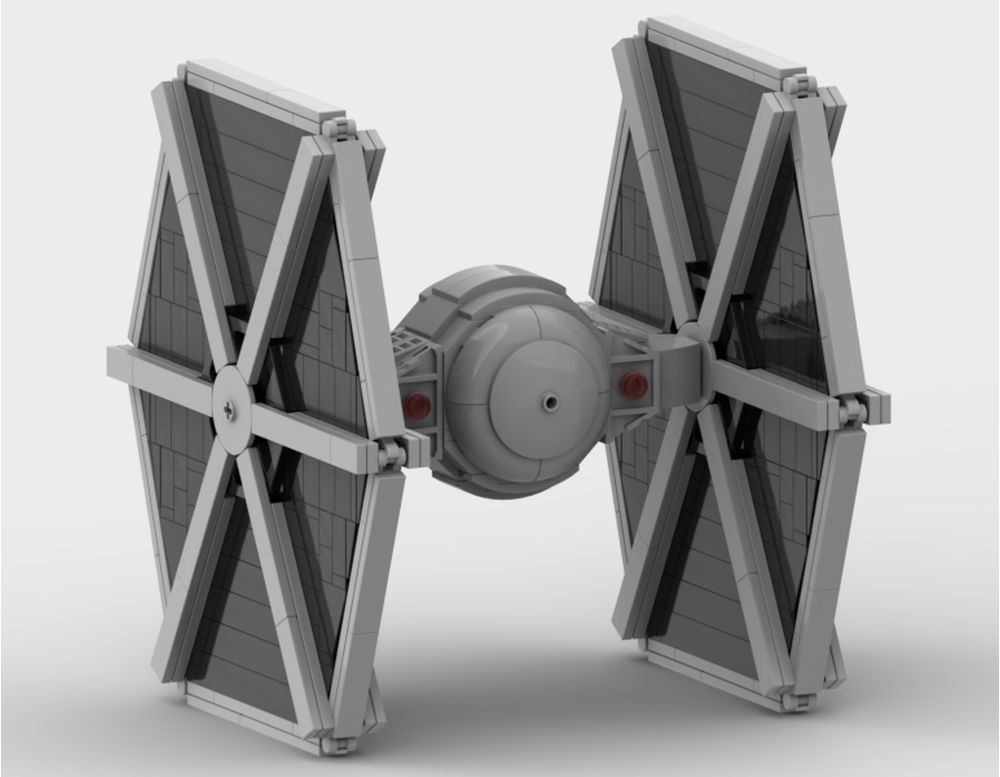 Lego Moc Tie Starfighter By Fanfrica Rebrickable Build With Lego