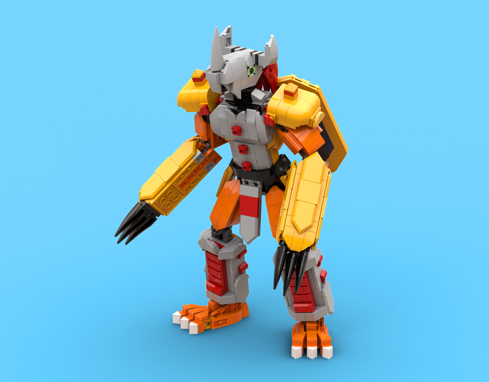 LEGO MOC WarGreymon (Digimon) by brickfolk | Rebrickable - Build with LEGO