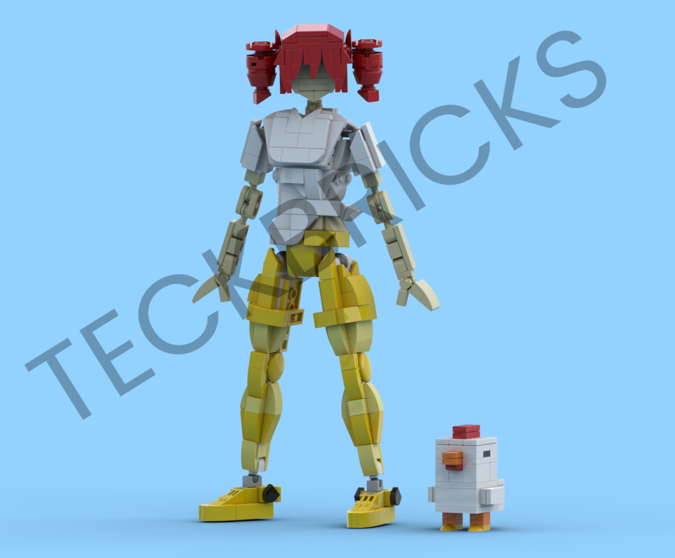 LEGO MOC Kasane Teto (Birdbrain by Teckbricks | Rebrickable - Build ...