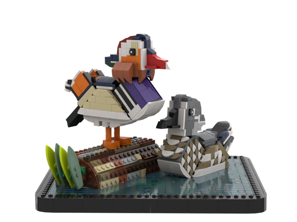 LEGO MOC-235742 Mandarin Duck by makoto_lake | Rebrickable - Build with ...