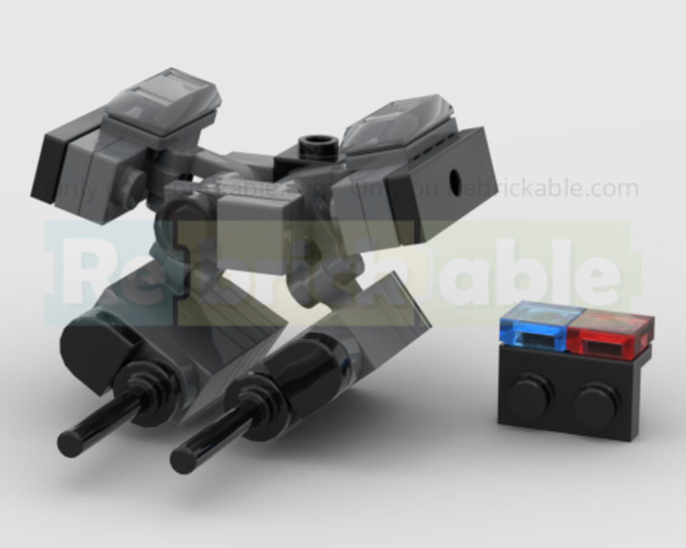 LEGO MOC heavily armed police/military drone by sir stinky builds ...