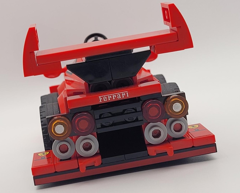 LEGO MOC Tooned F40 Supercar & Dyno Toon Engine Test Stand by ford4thot ...