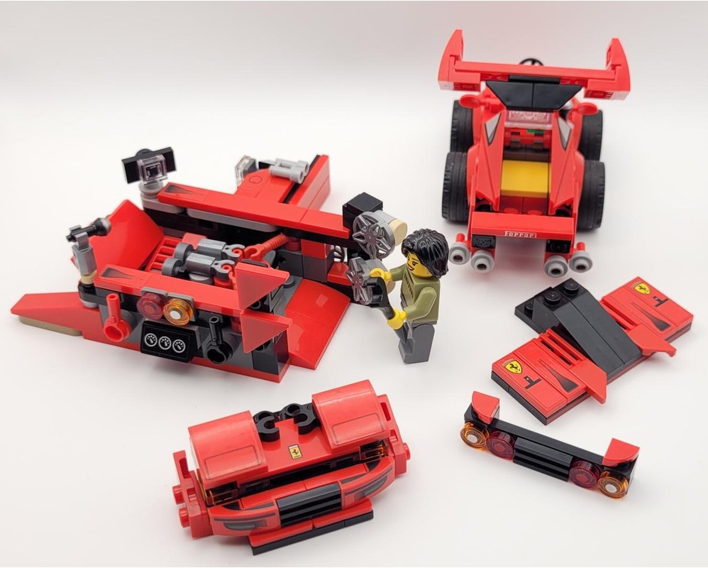 LEGO MOC Tooned F40 Supercar & Dyno Toon Engine Test Stand by ford4thot ...