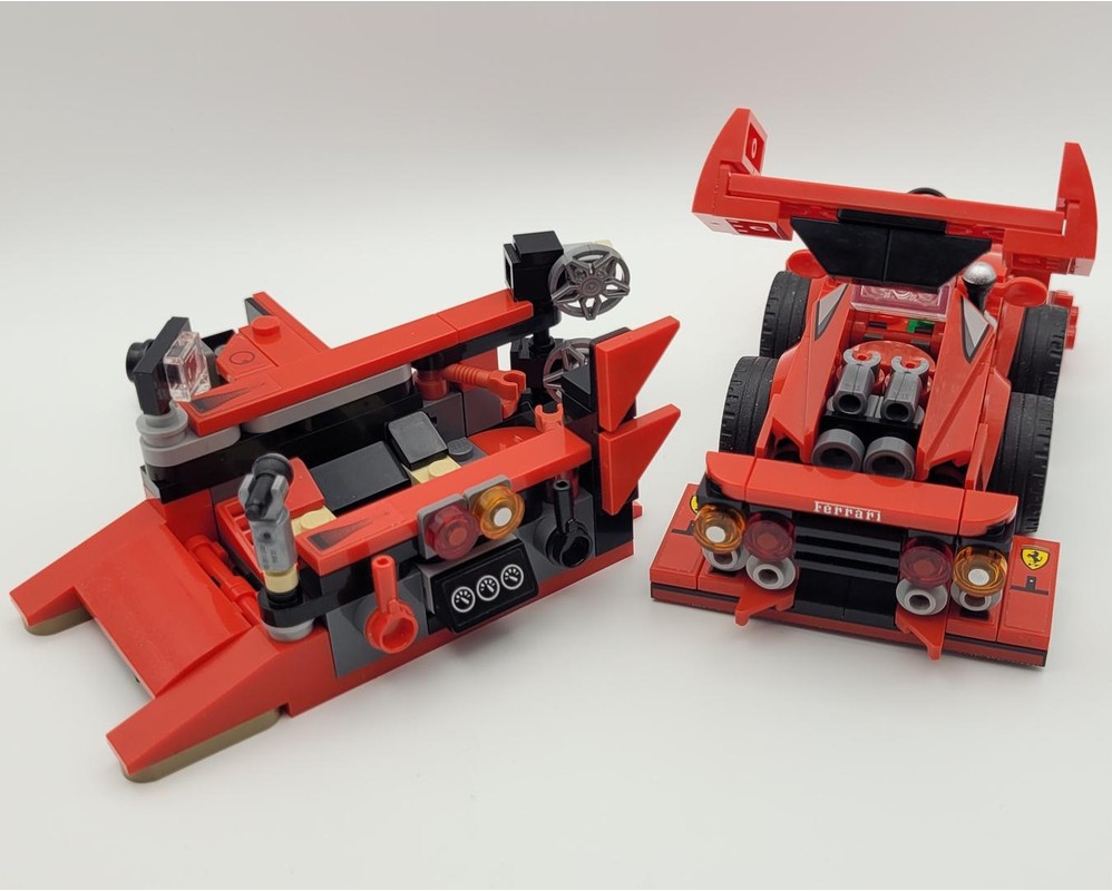 LEGO MOC Tooned F40 Supercar & Dyno Toon Engine Test Stand by ford4thot ...