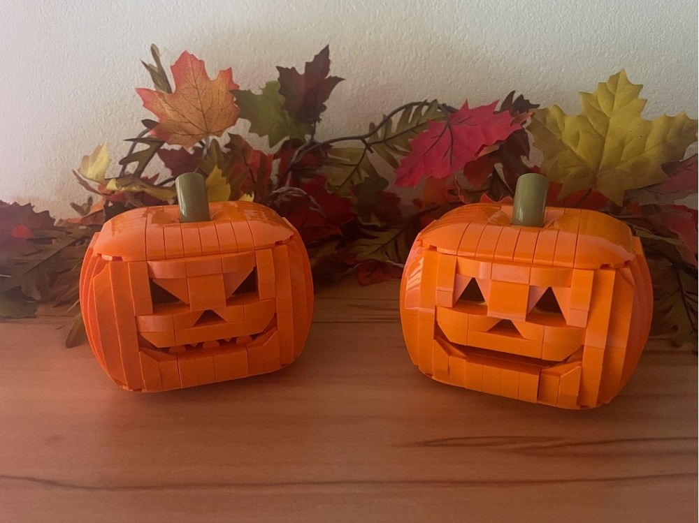 LEGO MOC Halloween pumpkins with light by technic_Franz | Rebrickable ...