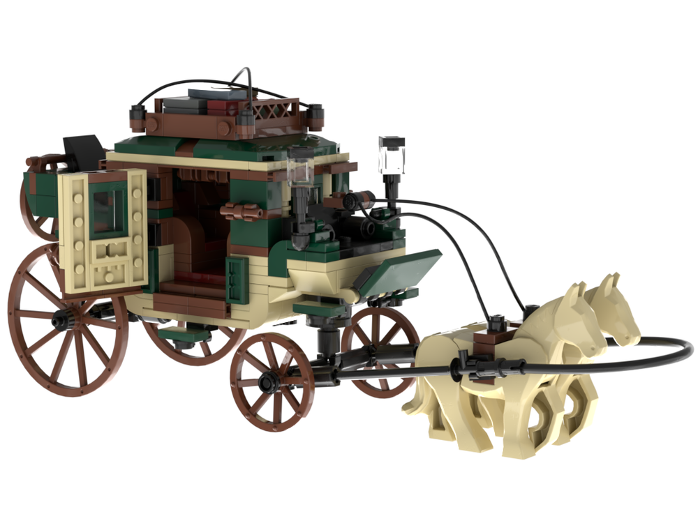 LEGO MOC Classic Carriage by D-BR1CKS | Rebrickable - Build with LEGO