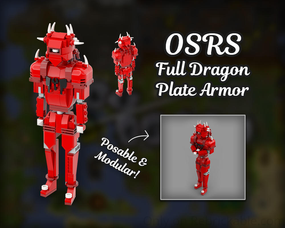 LEGO MOC (OSRS) Full Dragon Armor by IzzyDesigns | Rebrickable - Build ...