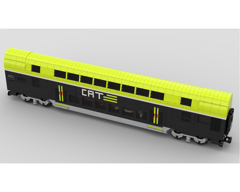 LEGO MOC-235961 City Airport Train (CAT) train passenger car ...