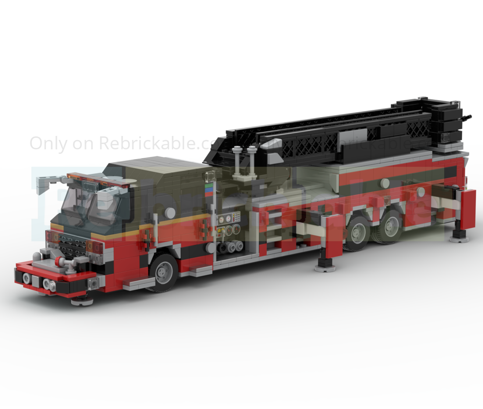 LEGO MOC Pierce Ascendant 100' Mid-Mount Aerial Tower by Silver Ridge ...