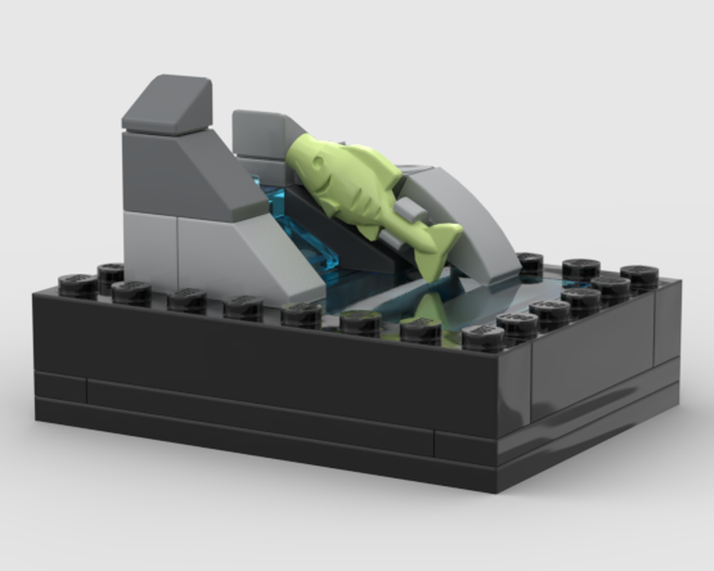 LEGO MOC Fish Jumping by rememberme2656 | Rebrickable - Build with LEGO