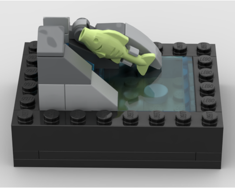 LEGO MOC Fish Jumping by rememberme2656 | Rebrickable - Build with LEGO