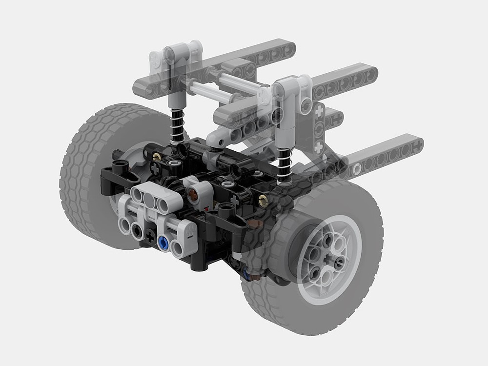 LEGO MOC-236196 11-Stud Motorized Front Axle (No Onboard Servo) by ...