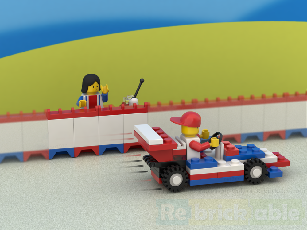 LEGO MOC 6590 F1 racecar and pit wall by se1977 | Rebrickable - Build ...