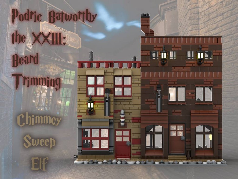 LEGO MOC Knockturn Alley: Beard Trimming & Chimney Sweep Elf by ...