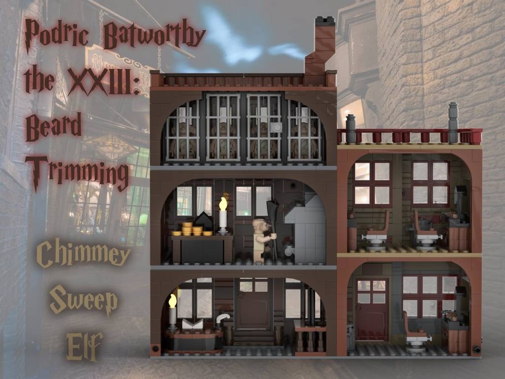 LEGO MOC-236249 Knockturn Alley: Beard Trimming & Chimney Sweep Elf by ...