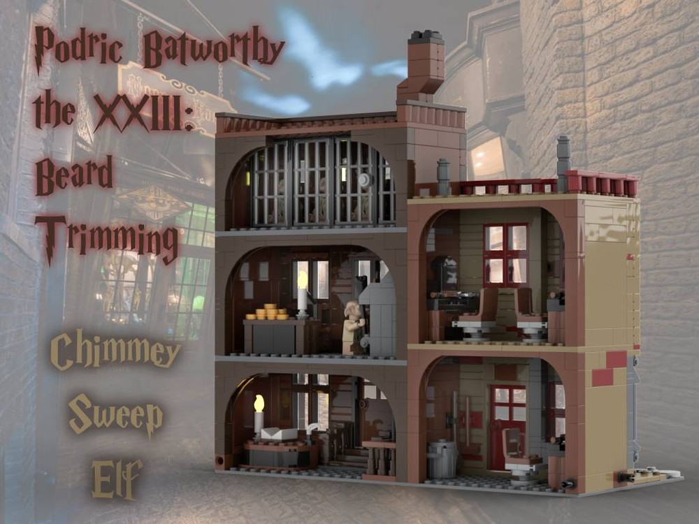 LEGO MOC-236249 Knockturn Alley: Beard Trimming & Chimney Sweep Elf by ...