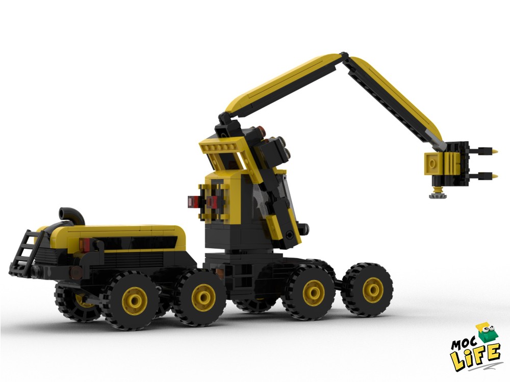 LEGO MOC Ponsse Scorpion King tree harverster by MocLife | Rebrickable ...