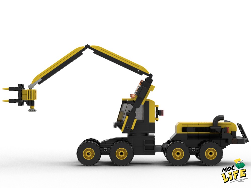 LEGO MOC Ponsse Scorpion King tree harverster by MocLife | Rebrickable ...