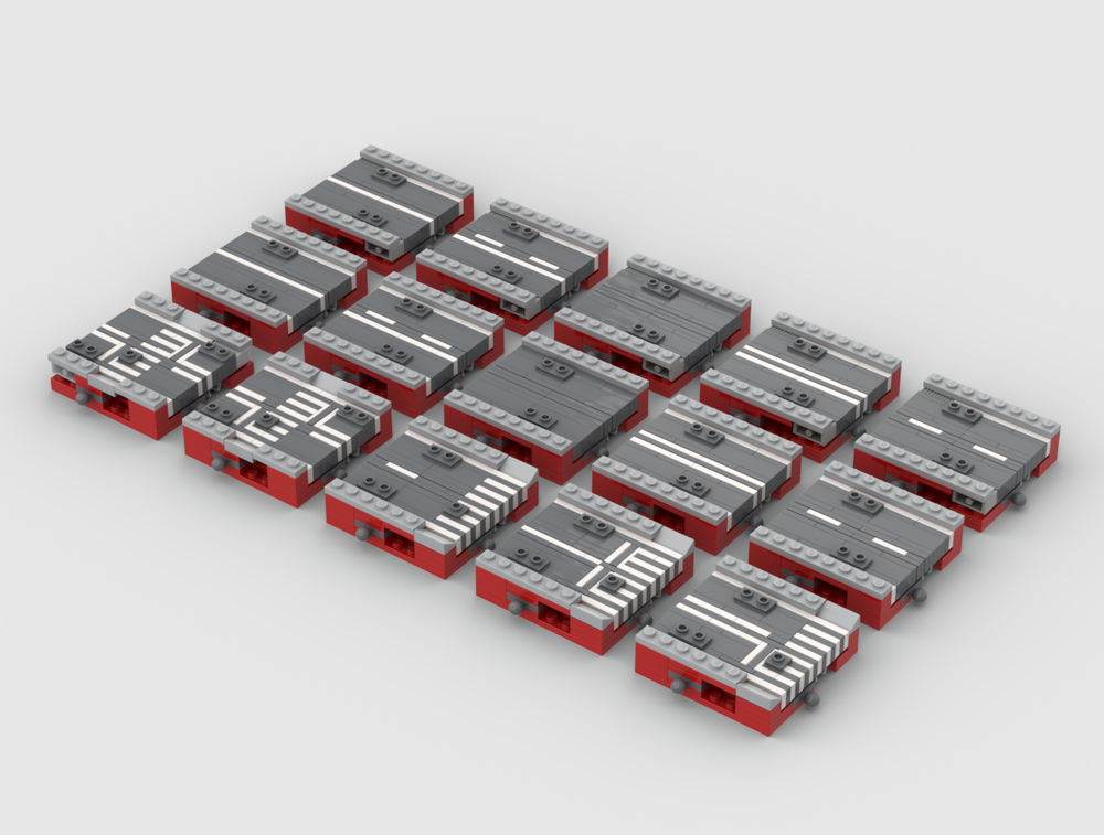 LEGO MOC-236263 Micro Modular Roads Straight v2 by Deadlywere ...