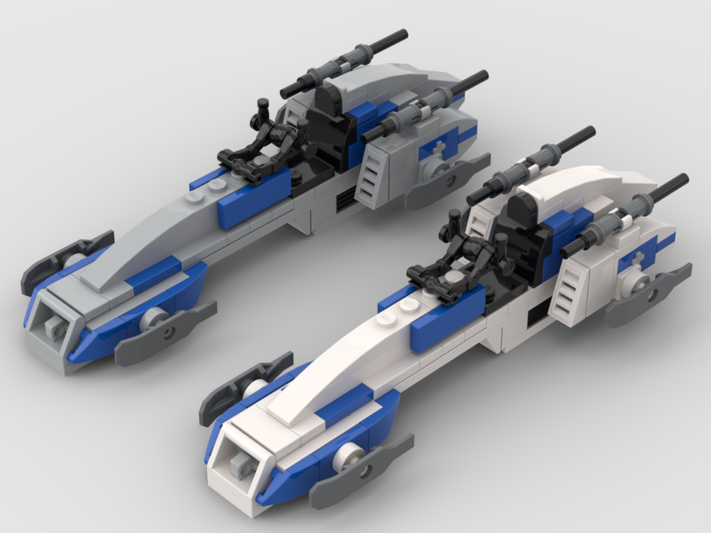 LEGO MOC BARC Speeder Blue by Grady_Bricks | Rebrickable - Build with LEGO