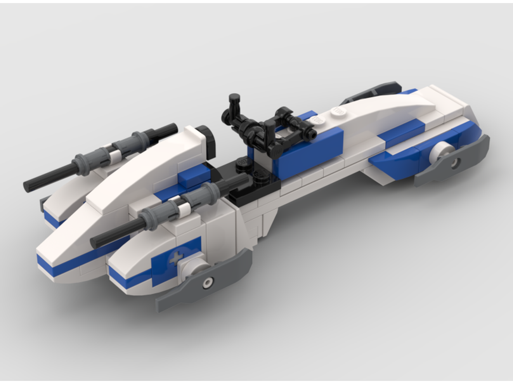 LEGO MOC BARC Speeder Blue by Grady_Bricks | Rebrickable - Build with LEGO