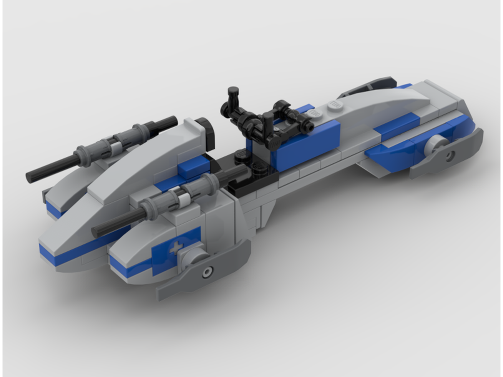 LEGO MOC BARC Speeder Blue by Grady_Bricks | Rebrickable - Build with LEGO
