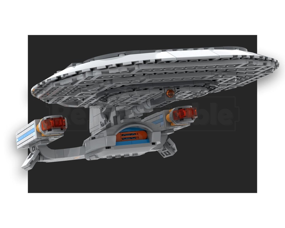 LEGO MOC-236296 USS Enterprise Galaxy-X Dreadnought Midi Scale — Star ...