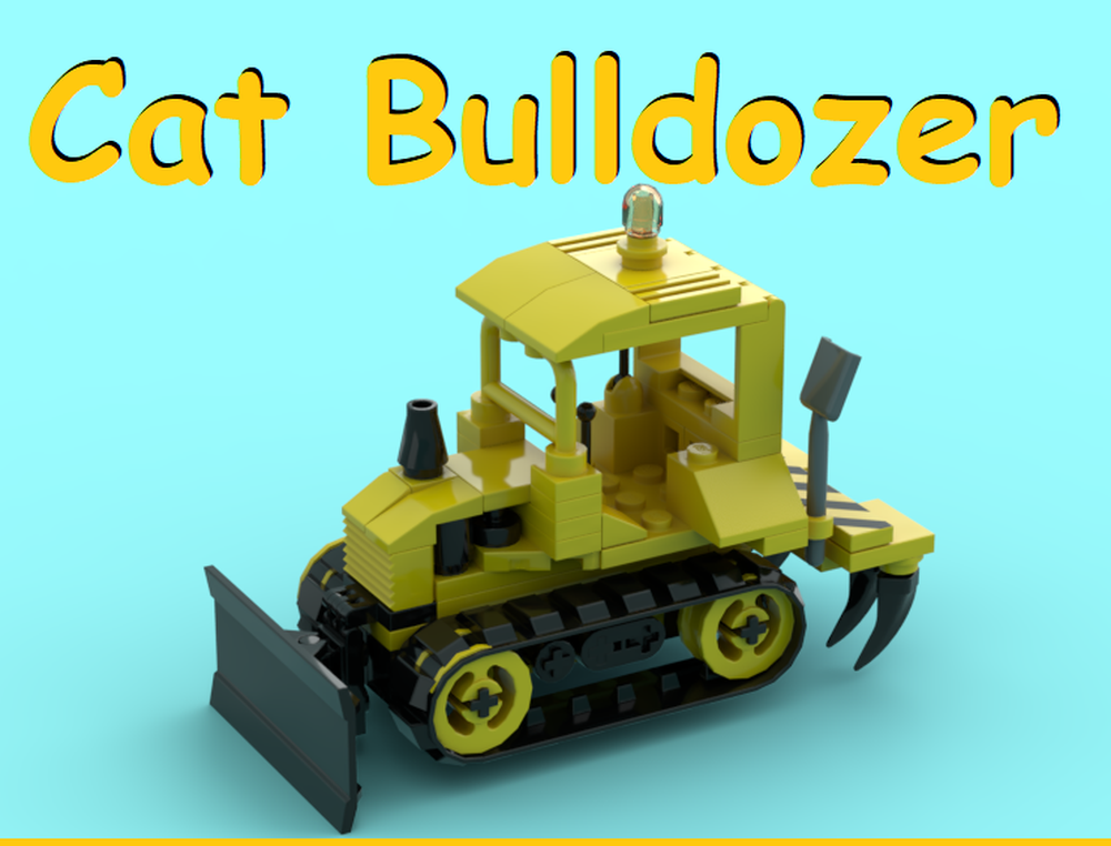 LEGO MOC vintage Cat Bulldozer with ripper plow by medleyj ...