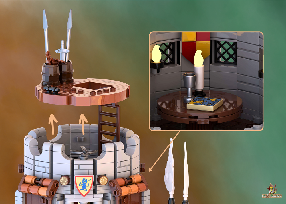 LEGO MOC Guards Tower (Castle Series No. 7) by lux.bricks | Rebrickable ...