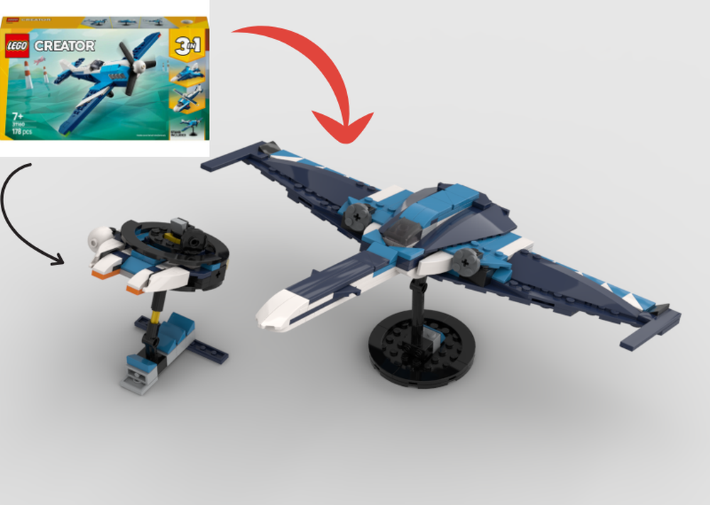 LEGO MOC-236387 31160 Z-95 Headhunter and Milenium Falcon by Revenge_Of ...